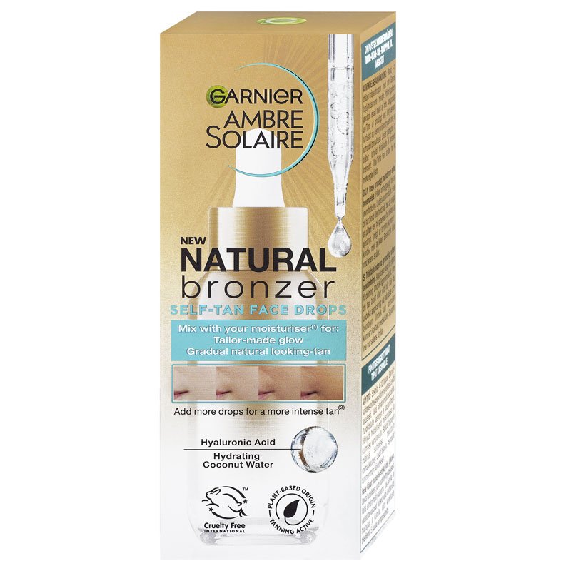 Ambre Solaire Natural Bronzer önbarnító cseppek arcra | Garnier